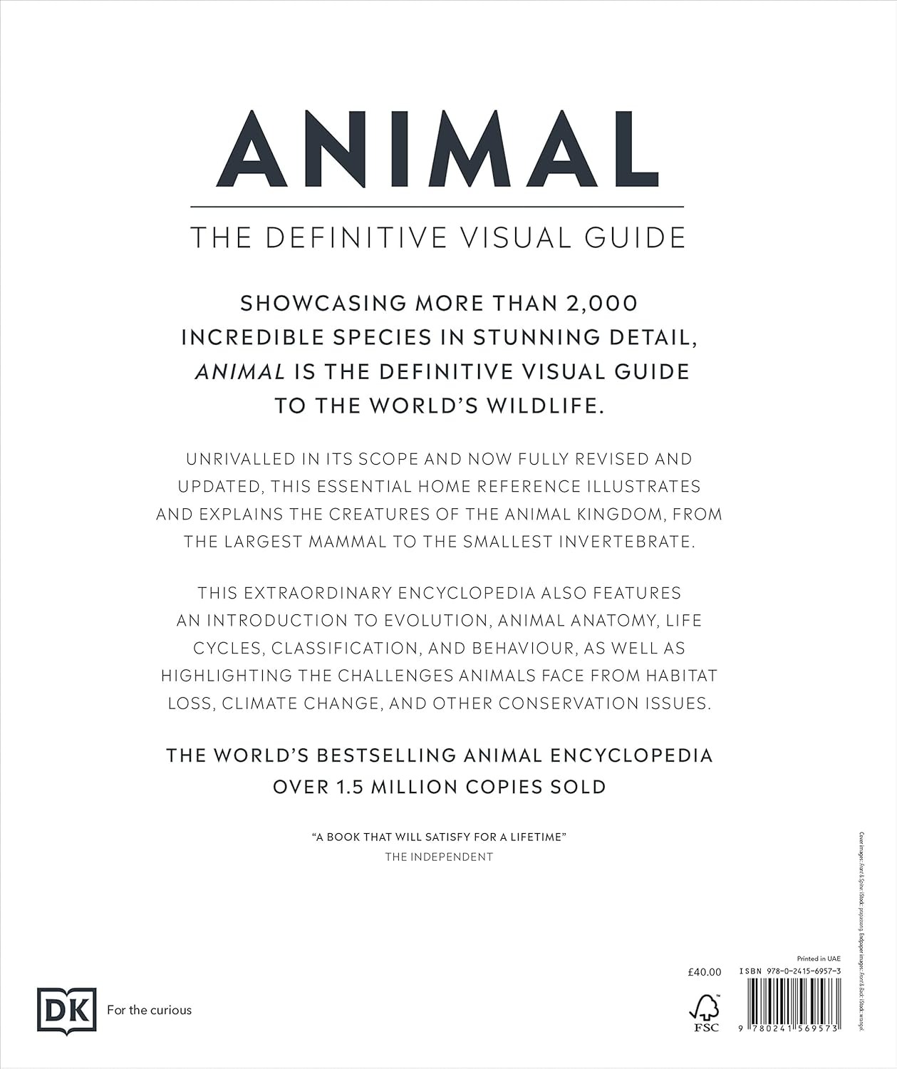 Animal: The Definitive Visual Guide | Coffee Table Book